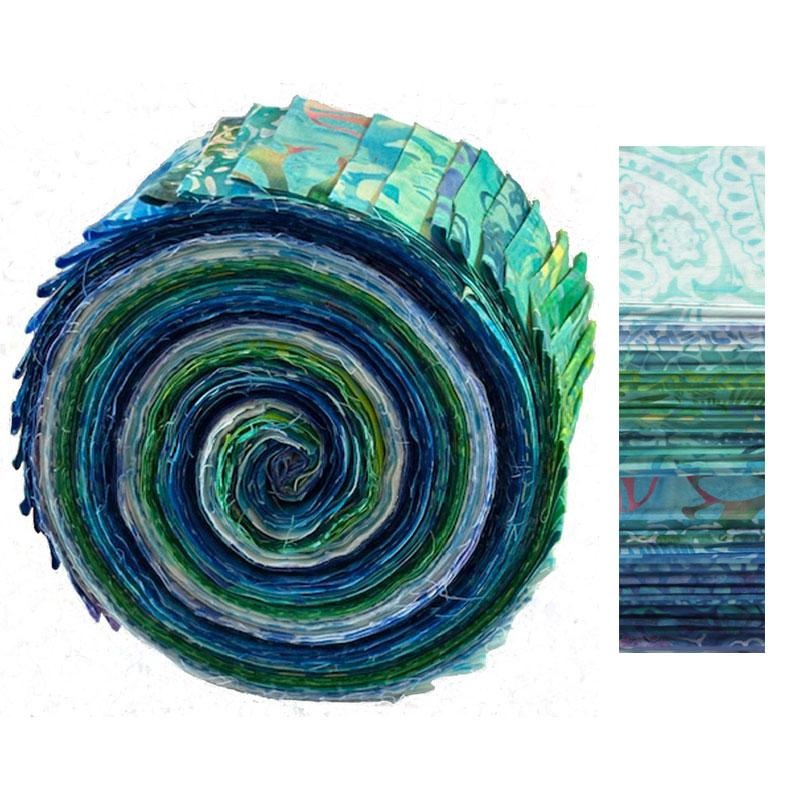 Caribbean Batik Jelly Roll - Hand Embroidery & Sewing Essentials for Every Crafter
